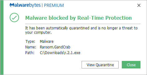 Ransom.GandCrab - ThreatDown by Malwarebytes